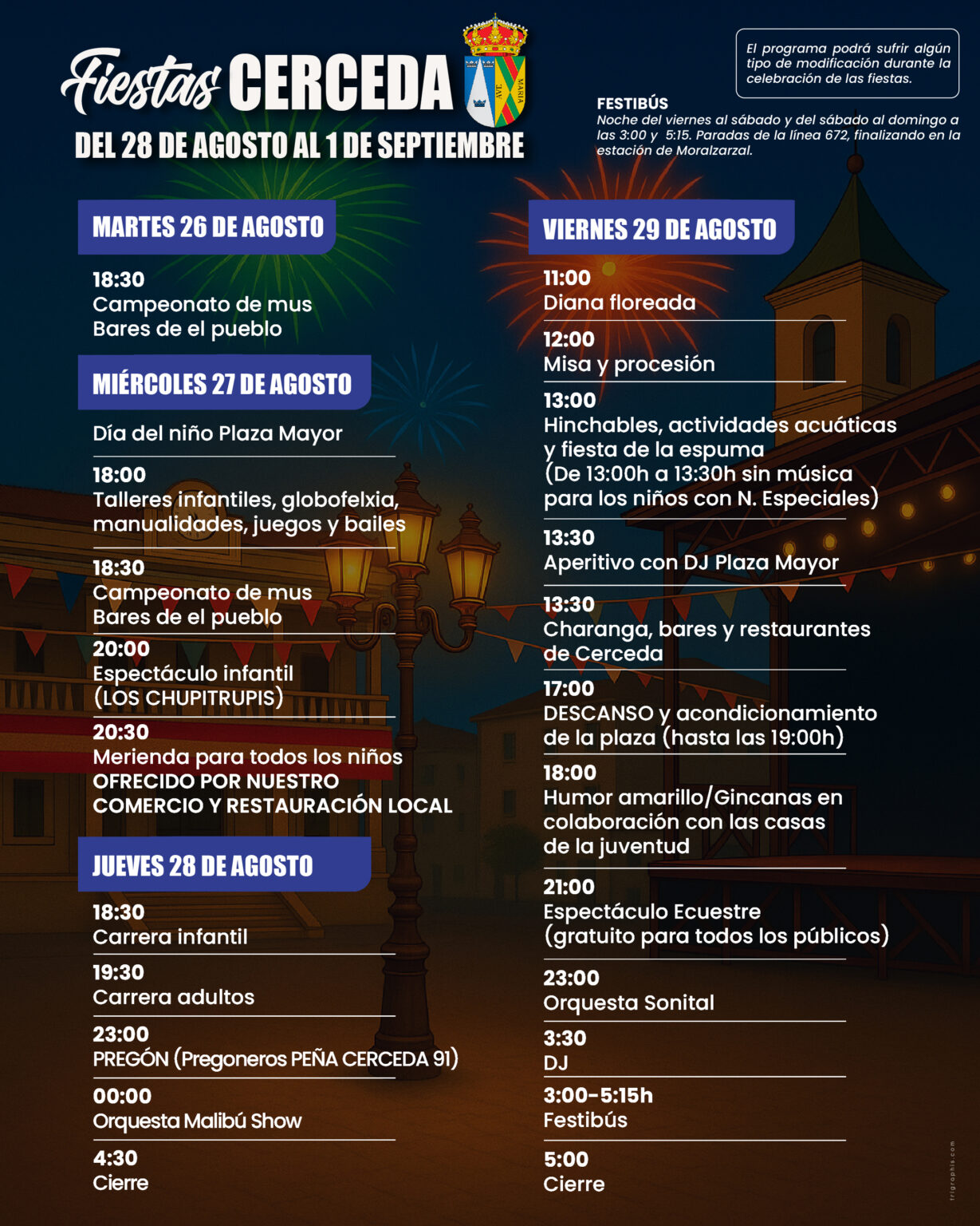 ¡Las Fiestas de Cerceda 2025 ya están aquí! Un programa de tradición y ...